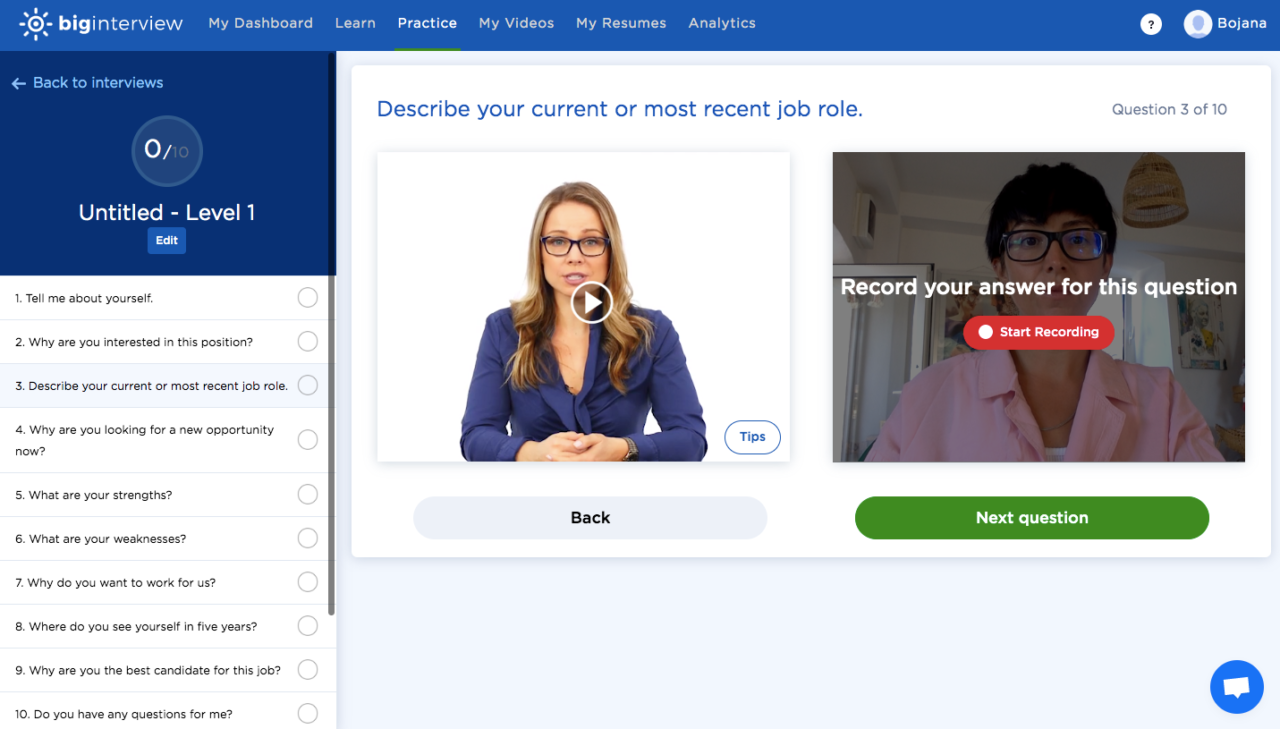 How To Answer: Describe Your Current Position | Big Interview