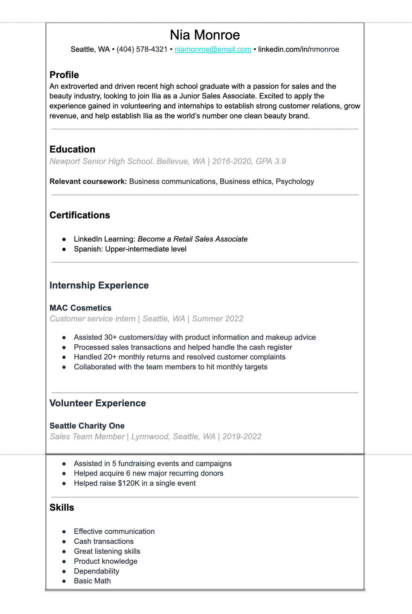 Sales Associate Resume: Templates, Tips And Examples