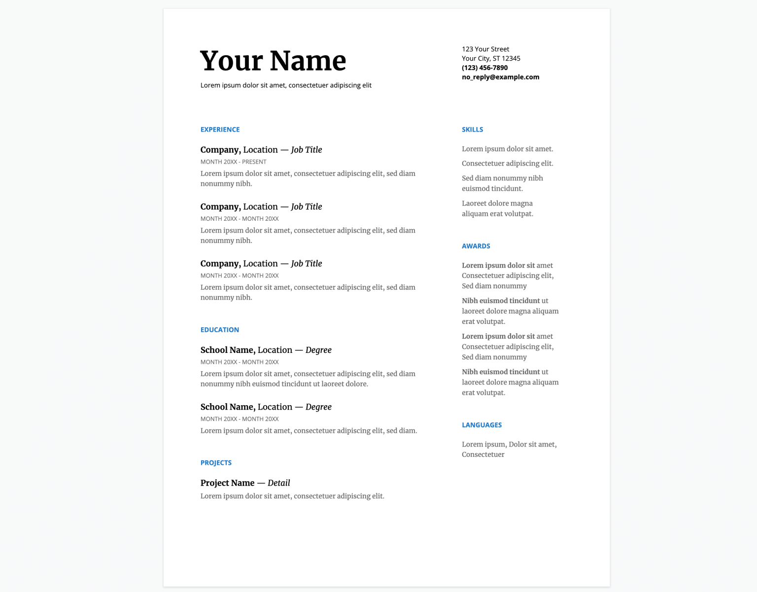 The Best 21 Google Docs Resume Templates To Use Today