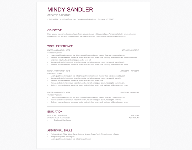 The Best 21 Google Docs Resume Templates To Use Today