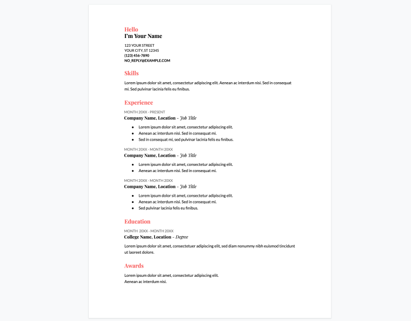 The Best 21 Google Docs Resume Templates To Use Today